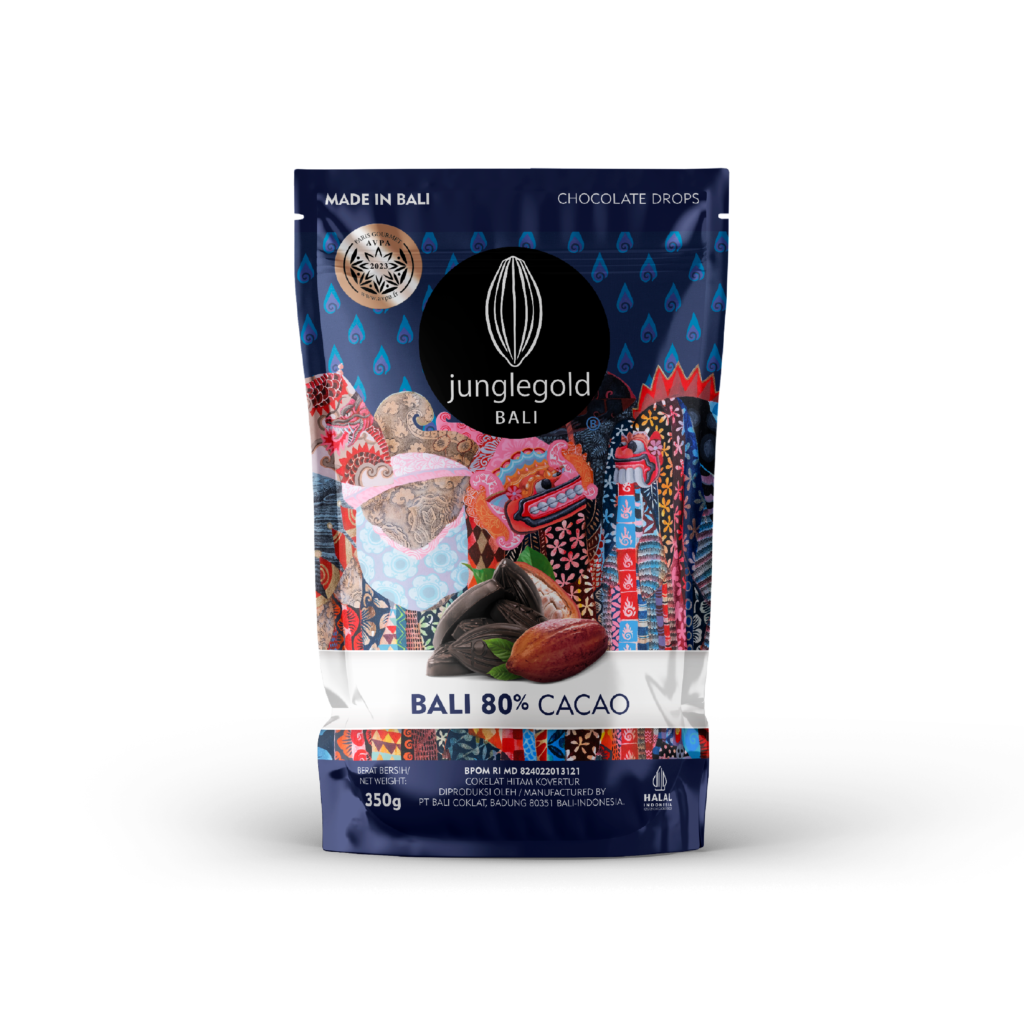 Bali 80% Cacao Drops 350g by Junglegold Bali